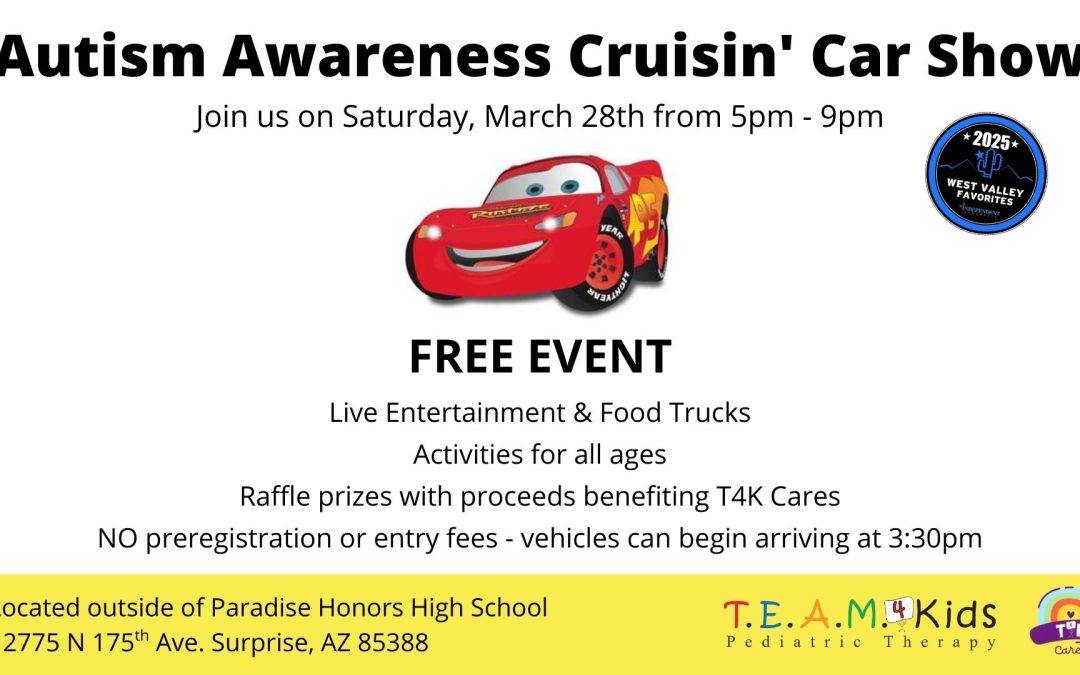 6th Annual Autism Awareness Cruisin' Car Show - TEAM4Kids